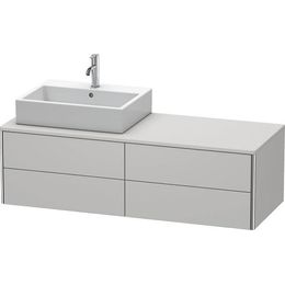 Duravit XSquare Konsolenwaschtischunterbau wandh&auml;ngend Nordic Wei&szlig; Seidenmatt 1400x548x400 mm - XS49 XS4913L3939