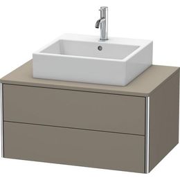 Duravit XSquare Konsolenwaschtischunterbau wandh&auml;ngend Flanell Grau Seidenmatt 800x548x400 mm - XS49 XS491009090