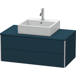 Duravit XSquare Konsolenwaschtischunterbau wandh&auml;ngend Nachtblau Seidenmatt 1000x548x400 mm - XS4911 XS491109898
