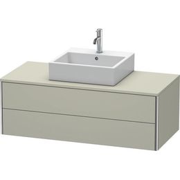 Duravit XSquare Konsolenwaschtischunterbau wandh&auml;ngend Taupe Seidenmatt 1200x548x400 mm - XS49120606 XS491206060