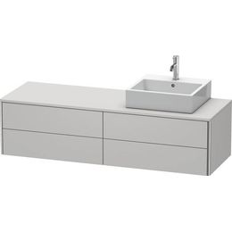 Duravit XSquare Konsolenwaschtischunterbau wandh&auml;ngend Nordic Wei&szlig; Seidenmatt 1600x548x400 mm - XS49 XS4914R3939