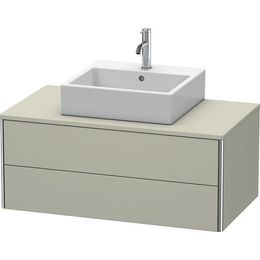 Duravit XSquare Konsolenwaschtischunterbau wandh&auml;ngend Taupe Seidenmatt 1000x548x400 mm - XS49110606 XS491106060