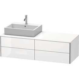Duravit XSquare Konsolenwaschtischunterbau wandh&auml;ngend Wei&szlig; Hochglanz 1400x548x400 mm - XS4913L2222 XS4913L2222