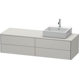 Duravit XSquare Konsolenwaschtischunterbau wandh&auml;ngend Betongrau Matt 1600x548x400 mm - XS4914R0707 XS4914R0707