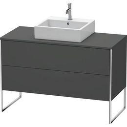 Duravit XSquare Konsolenwaschtischunterbau bodenstehend Graphit Matt 1200x548x778 mm - XS492204949 XS492204949