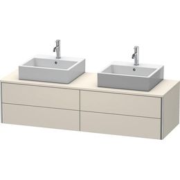 Duravit XSquare Konsolenwaschtischunterbau wandh&auml;ngend Taupe Matt 1600x548x400 mm - XS4917B9191 XS4917B9191