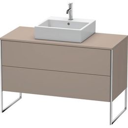 Duravit XSquare Konsolenwaschtischunterbau bodenstehend Basalt Matt 1200x548x778 mm - XS492204343 XS492204343