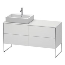 Duravit XSquare Konsolenwaschtischunterbau bodenstehend Wei&szlig; Seidenmatt 1400x548x778 mm - XS4923L363 XS4923L3636