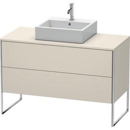 Duravit XSquare Konsolenwaschtischunterbau bodenstehend Taupe Matt 1200x548x778 mm - XS492209191 XS492209191