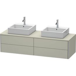 Duravit XSquare Konsolenwaschtischunterbau wandh&auml;ngend Taupe Seidenmatt 1600x548x400 mm - XS4917B606 XS4917B6060
