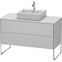 Duravit XSquare Konsolenwaschtischunterbau bodenstehend Nordic Wei&szlig; Seidenmatt 1200x548x778 mm - XS4 XS492203939