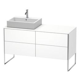 Duravit XSquare Konsolenwaschtischunterbau bodenstehend Wei&szlig; Matt 1400x548x778 mm - XS4923L1818 XS4923L1818