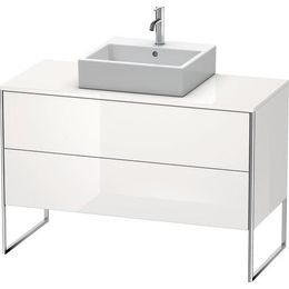 Duravit XSquare Konsolenwaschtischunterbau bodenstehend Wei&szlig; Hochglanz 1200x548x778 mm - XS492208585 XS492208585