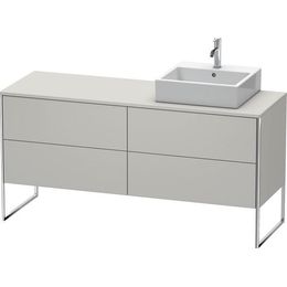 Duravit XSquare Konsolenwaschtischunterbau bodenstehend Betongrau Matt 1600x548x778 mm - XS4924R0707 XS4924R0707