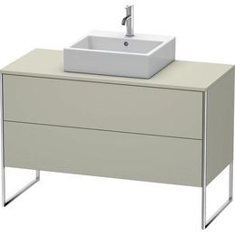 Duravit XSquare Konsolenwaschtischunterbau bodenstehend Taupe Seidenmatt 1200x548x778 mm - XS4922060 XS492206060