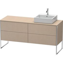 Duravit XSquare Konsolenwaschtischunterbau bodenstehend Leinen Matt 1600x548x778 mm - XS4924R7575 XS4924R7575