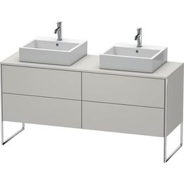 Duravit XSquare Konsolenwaschtischunterbau bodenstehend Betongrau Matt 1600x548x778 mm - XS4927B0707 XS4927B0707
