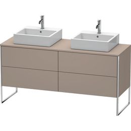 Duravit XSquare Konsolenwaschtischunterbau bodenstehend Basalt Matt 1600x548x778 mm - XS4927B4343 XS4927B4343