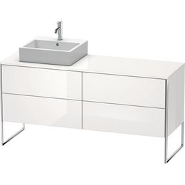 Duravit XSquare Konsolenwaschtischunterbau bodenstehend Wei&szlig; Hochglanz 1600x548x778 mm - XS4924L8585 XS4924L8585