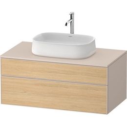 Duravit Zencha Konsolenwaschtischunterbau wandh&auml;ngend Natur Eiche & Taupe Matt & Supermatt 1000x550x ZE4821030830000