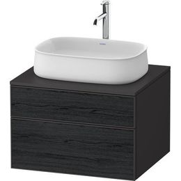 Duravit Zencha Konsolenwaschtischunterbau wandh&auml;ngend Eiche Schwarz & Graphit Matt & Supermatt 650x5 ZE4820016800000