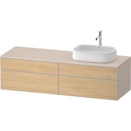 Duravit Zencha Konsolenwaschtischunterbau wandh&auml;ngend Natur Eiche & Taupe Matt & Supermatt 1600x550x ZE4824R30830000