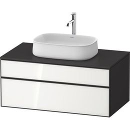 Duravit Zencha Konsolenwaschtischunterbau wandh&auml;ngend Wei&szlig; & Graphit n/a & Supermatt 1000x550x442 mm ZE4821064800000