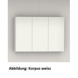 Artiqua Variabler Spiegelschrank, Weiß Hochglanz Touch, 070-SDV-3-125 070-SDV-3-125