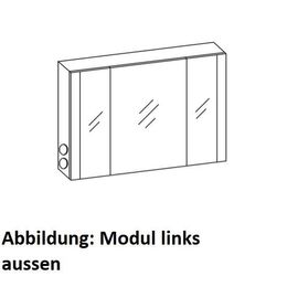 Artiqua LED-Spiegelschrank , Weiß Glanz, 071-SET-2-10-LA-68 071-SET-2-10-LA-68