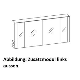 Artiqua LED-Spiegelschrank, Weiß Glanz, 071-SET-5-15-ZU-68 071-SET-5-15-ZU-68