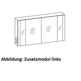 Artiqua LED-Spiegelschrank, Oxid Hellgrau quer, 071-SET-4-13-ZU-721 071-SET-4-13-ZU-721