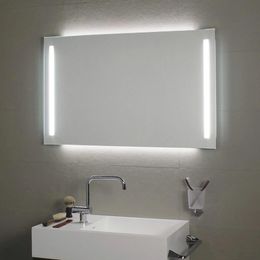 Koh-i-Noor DUO LED Spiegel mit Raumbeleuchtung und Spiegelbeleuchtung, B:80, H:80cm L45958