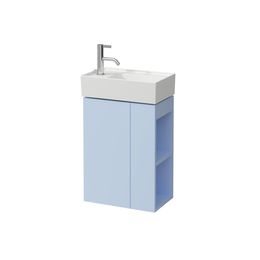 Laufen Waschtischunterschrank Kartell 270x440x600 1Tür li, Regal re H815335 graublau H4075170336451