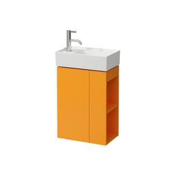 Laufen Waschtischunterschrank Kartell 270x440x600 1Tür li, Regal re H815335 ockerbraun H4075170336431