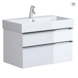 Neuesbad Serie 200 Waschtischunterschrank, B:794, T:447, H:430 mm, weiss glänzend OS581-003