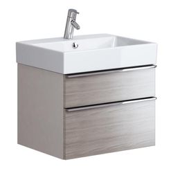 Neuesbad Serie 200 Waschtischunterschrank, B:584, T:447, H:430 mm, Eiche grau OS581-002