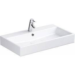 Neuesbad Serie 200 Keramik Waschtisch, B:810, T:465, H:155mm, weiss mit Beschichtung 1OK581004BOX