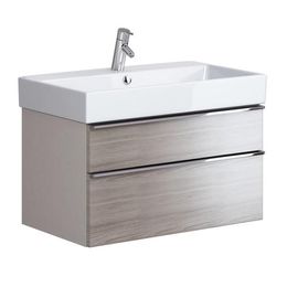 Neuesbad Serie 200 Waschtischunterschrank, B:794, T:447, H:430 mm, Eiche grau OS581-006