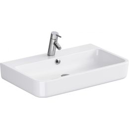 Neuesbad Serie 100 Keramik Waschtisch, B:700, T:455, H:104mm, weiss mit Beschichtung 1FS004091