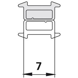 Kermi 9505 1x Magnetleiste Typ B, L&auml;nge: 2000 mm, 6033400 6033400