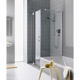 Kermi Seitenwand Filia XP TVD 0800x1600, silber hochglanz, ESG Opaco mit KermiClean FXTVD08016VYK