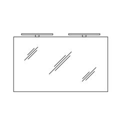 Pelipal Serie 20 Pelipal Funktionsspiegel S20-FSP30, B:1600, H:700, T:32mm S20-FSP30