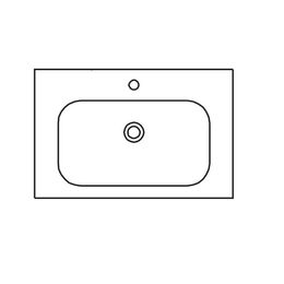 Pelipal Serie 6040 Mineralmarmor-Waschtisch BME013M71001, B:710, H:20, T:460mm BME013M71001