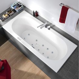 Villeroy & Boch Villeroy & Boch Loop & Friends rechteckige Badewanne, mit Whirlpoolsystem Airpool Comfort (AC), inkl UAC180LOF2B2VRW