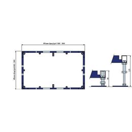 Villeroy & Boch Villeroy & Boch ViFrame Montagerahmen für Duschwanne ab 1000x1000mm, U91412400 U91412400