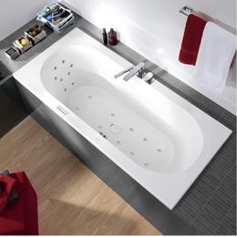 Villeroy & Boch Villeroy & Boch Loop & Friends rechteckige Badewanne, mit Whirlpoolsystem Combipool Entry (CE), inkl UCE180LOF2B1VRW