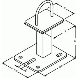 Zehnder Zubeh&ouml;r Hub-Fu&szlig;konsole HFK 2/1 754211
