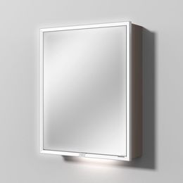 Sanipa Reflection Spiegelschrank MILO 60 mit LED-Beleuchtung, Taupe-Matt, AU0301T AU0301T