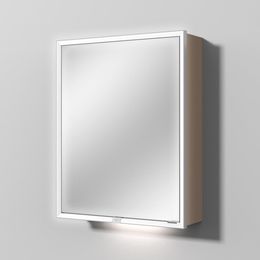 Sanipa Reflection Spiegelschrank MILO 60 mit LED-Beleuchtung, Macchiato-Matt, AU03068 AU03068