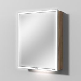 Sanipa Reflection Spiegelschrank MILO 60 mit LED-Beleuchtung, Eiche-Kansas, AU03059 AU03059
